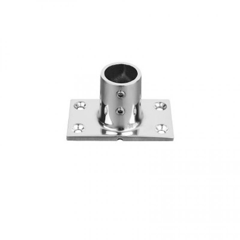 STAINLESS STEEL 90° HANDRAIL RECTANGULAR BASE